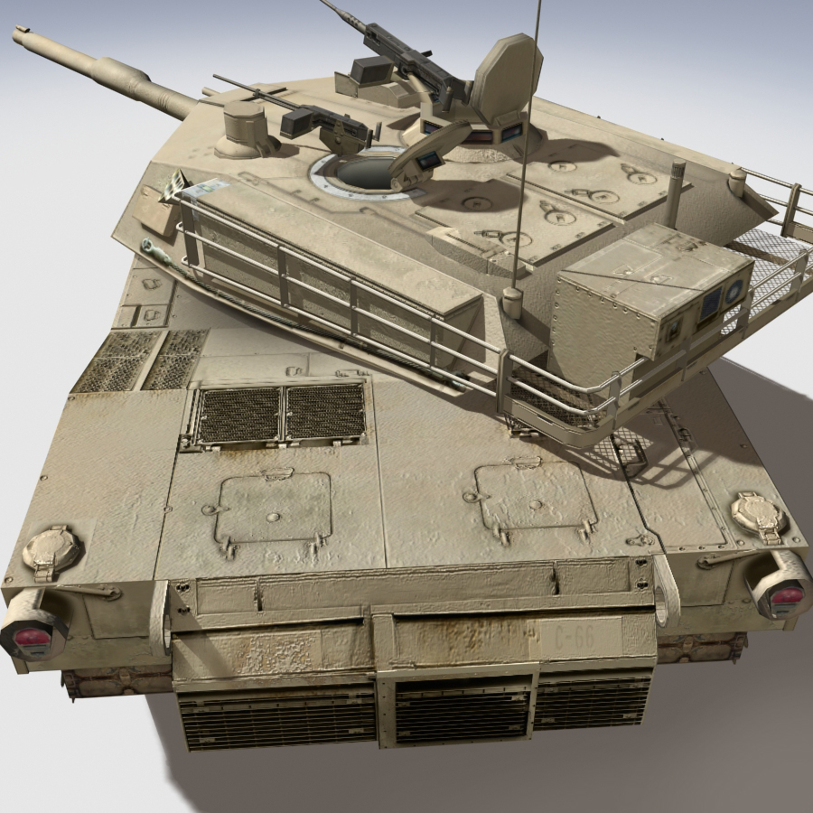 m1 abrams tank 3d model