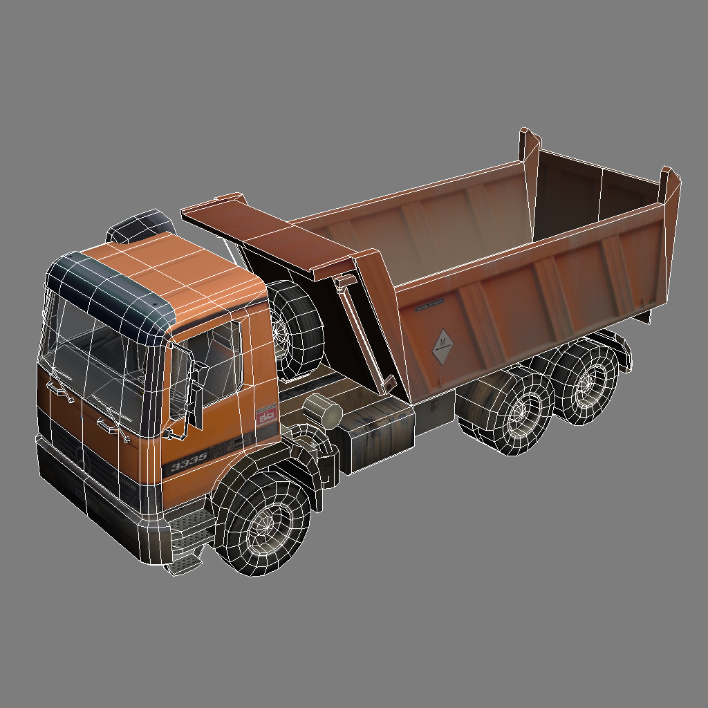 dump truck 3d model