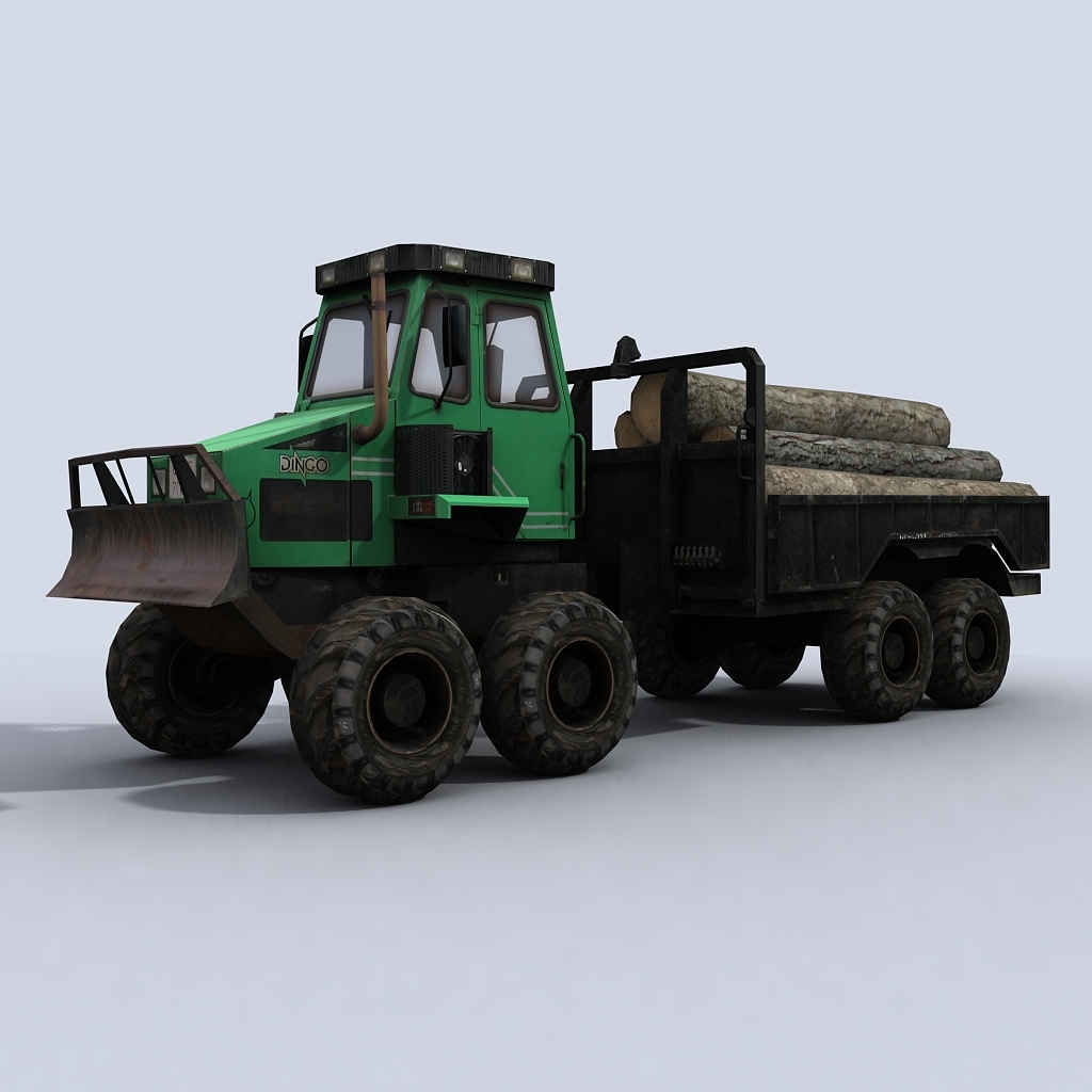 3dsmax forwarder truck vehicle