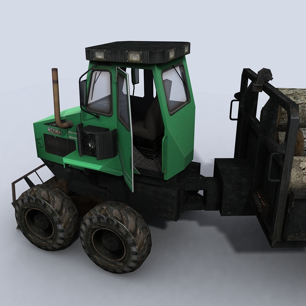3dsmax forwarder truck vehicle