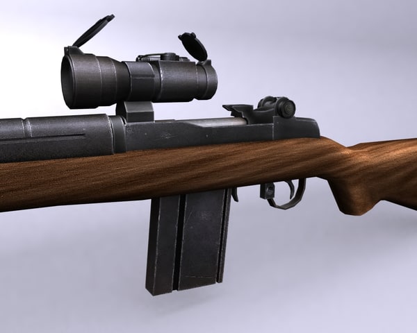 3d m14 rifle model