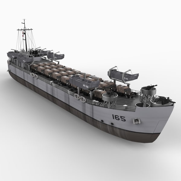 higgins boat lcvp 3d model