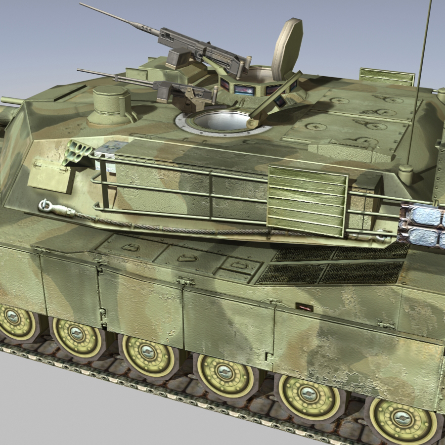 m1 abrams tank 3d model