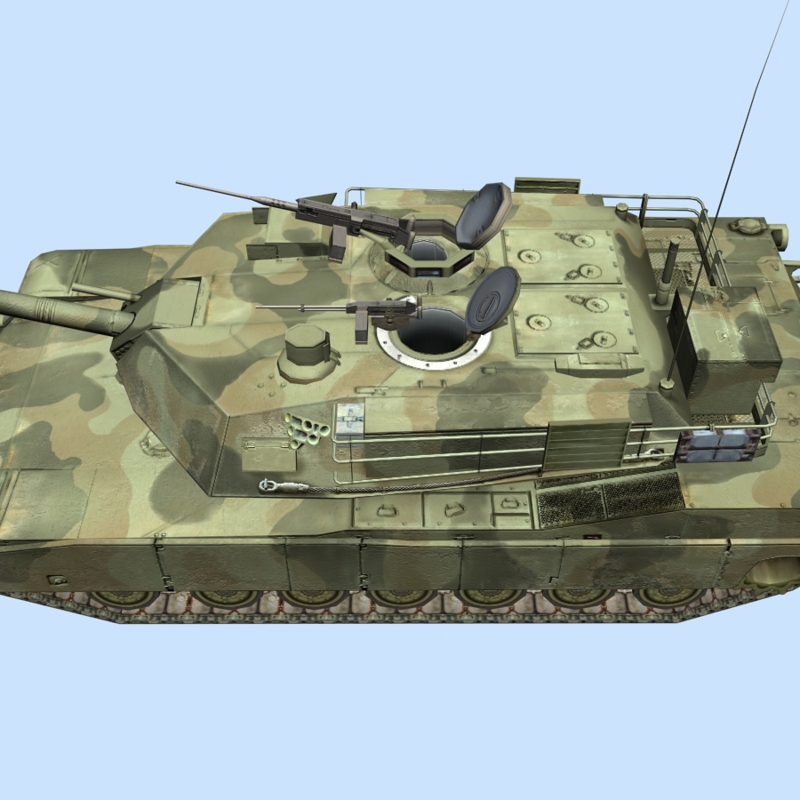 m1 abrams tank 3d model