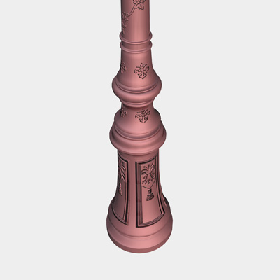 lamp post amsterdam 3d model