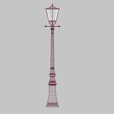 lamp post amsterdam 3d model