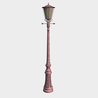 lamp post amsterdam 3d model