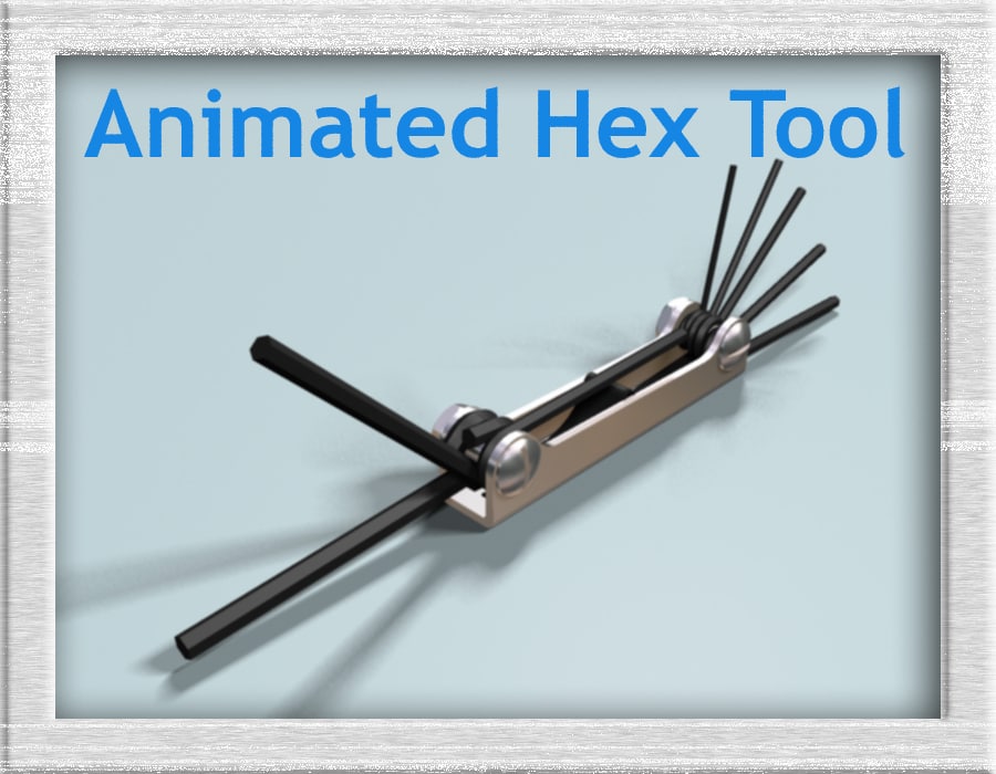 3d hex tool model