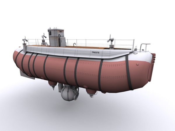 トリエステDSV潜水艦3Dモデル - TurboSquid 332272