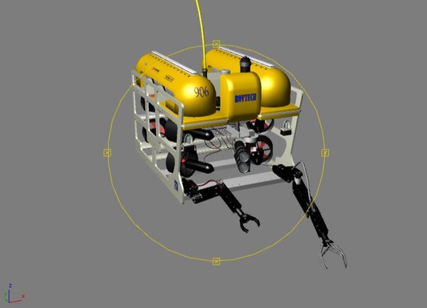 3d model rov remotely commercial