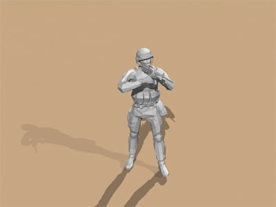 3d model swat m4 rifle