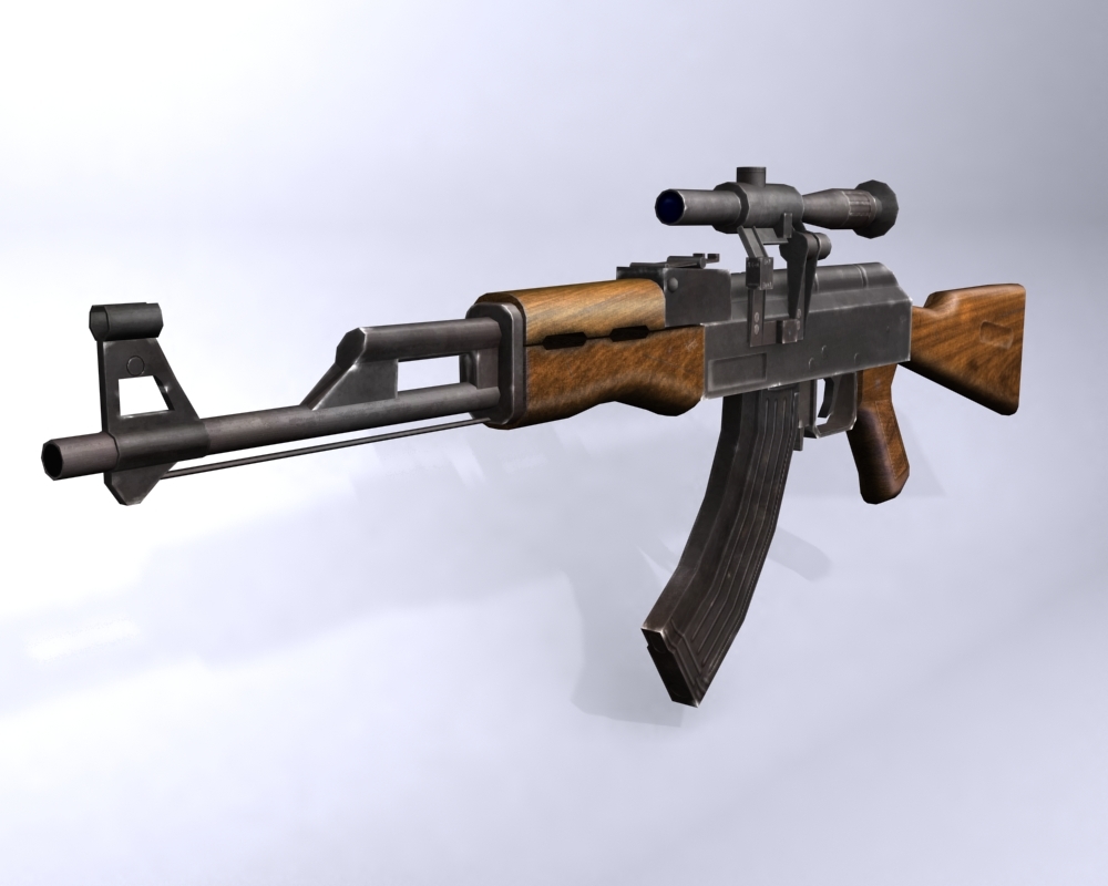 ak47 rpk 3d max