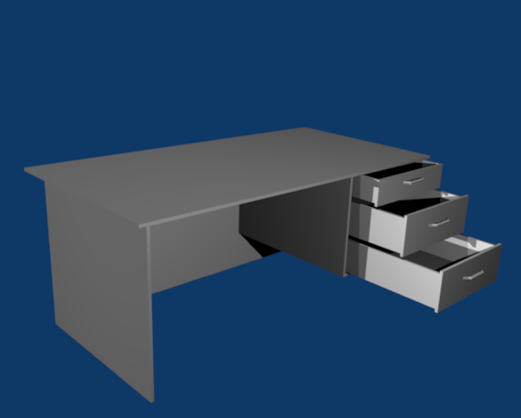 Free Blender Desk Models | TurboSquid
