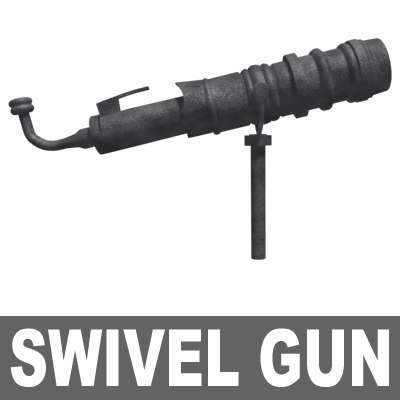 3d model swivel gun