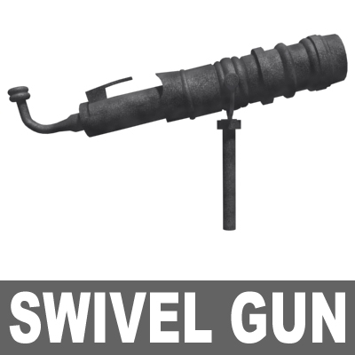 3d model swivel gun