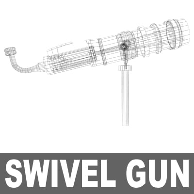 3d model swivel gun