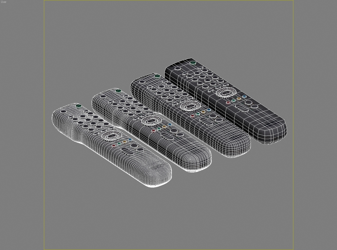 tv sony remote control 3d model