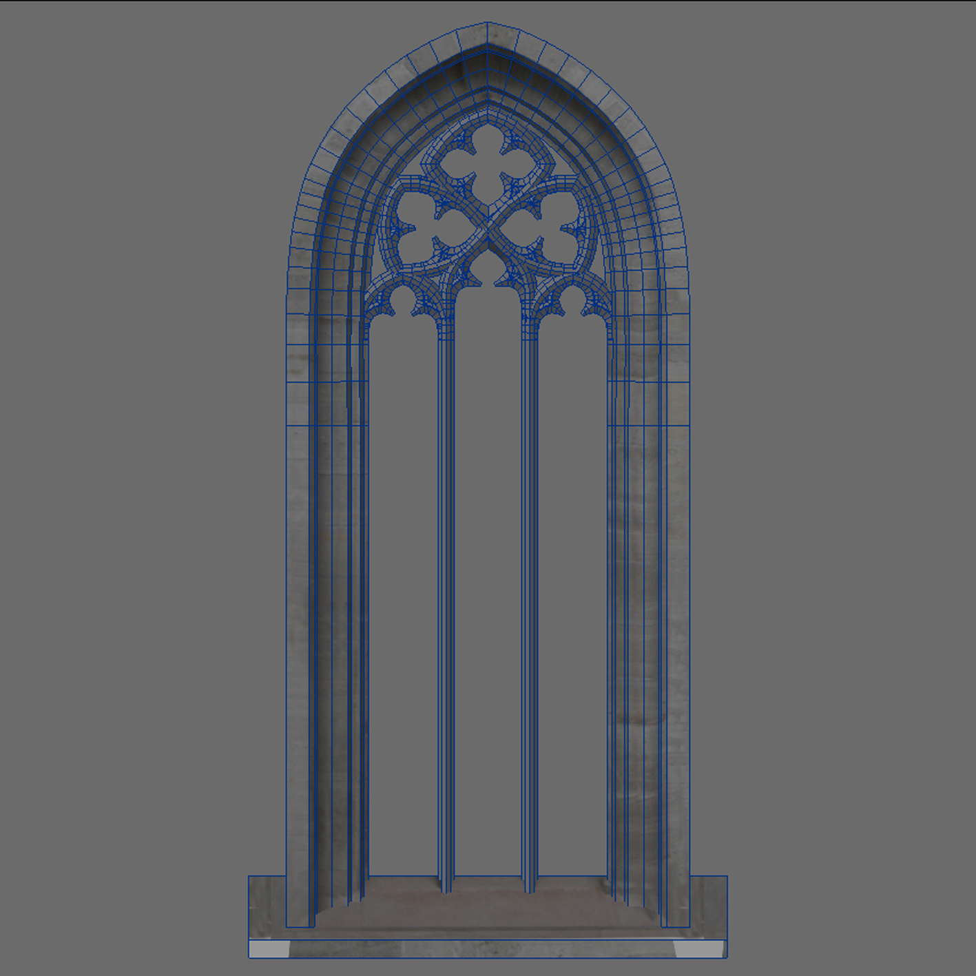 gothic window 3d model
