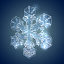 snow flakes 3d model