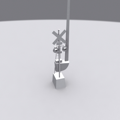 pelican railroad crossing 3d model