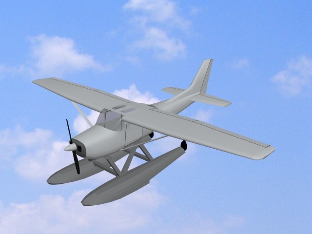 plane avion boing 3d model