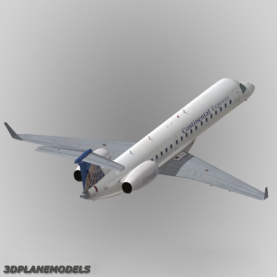 3d model embraer erj-145 regional jet