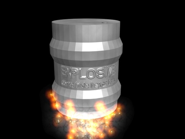 modelo 3d Barril explosivo - TurboSquid 333147