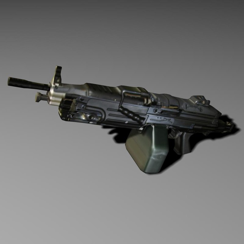 fn minimi m 3d model