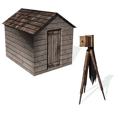 3d fantasy camera steampunk model