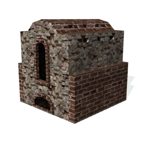 historical pottery kiln 3d model
