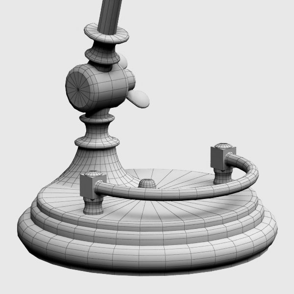 3d model of desk lamp