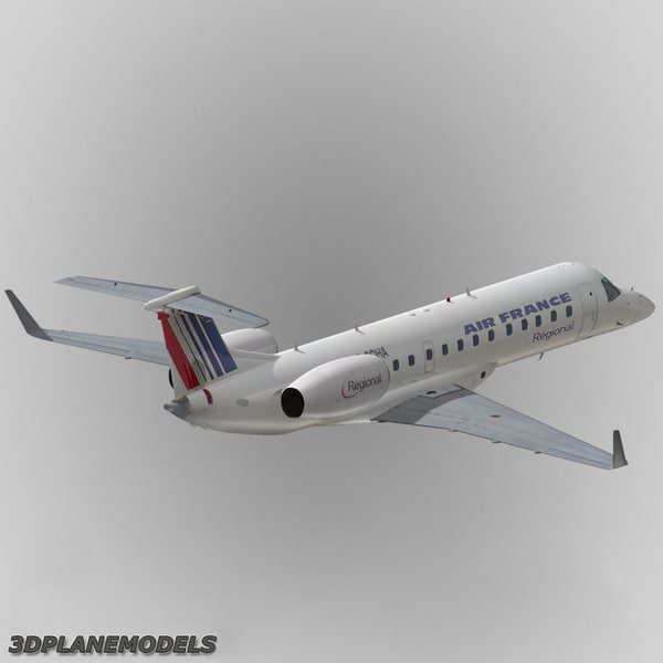 embraer erj-135 regional jet 3d 3ds