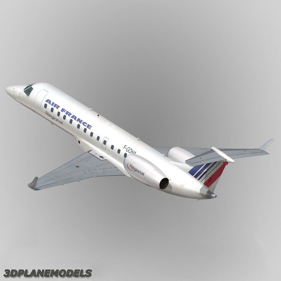 embraer erj-135 regional jet 3d 3ds