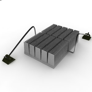 3d heat sink heatsink model