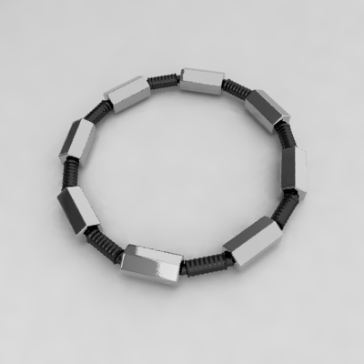 3d model of jewels earings bracelets