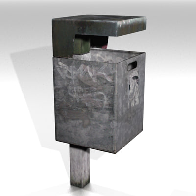 modelo 3d Bote de basura - TurboSquid 334347