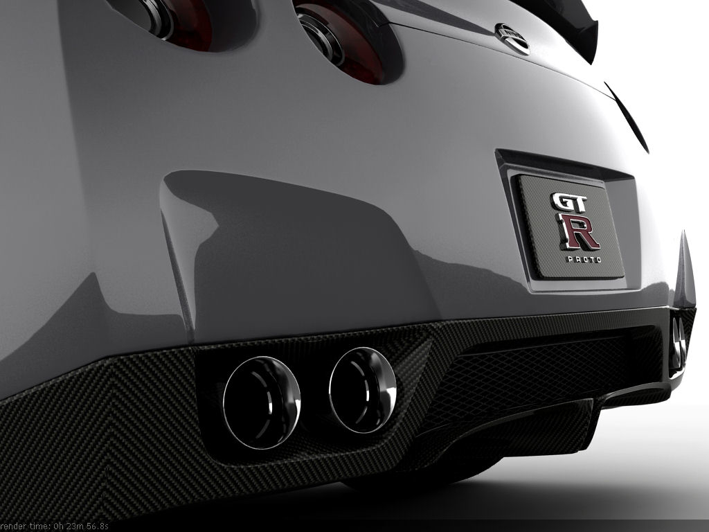 3d model nissan gt-r proto concept