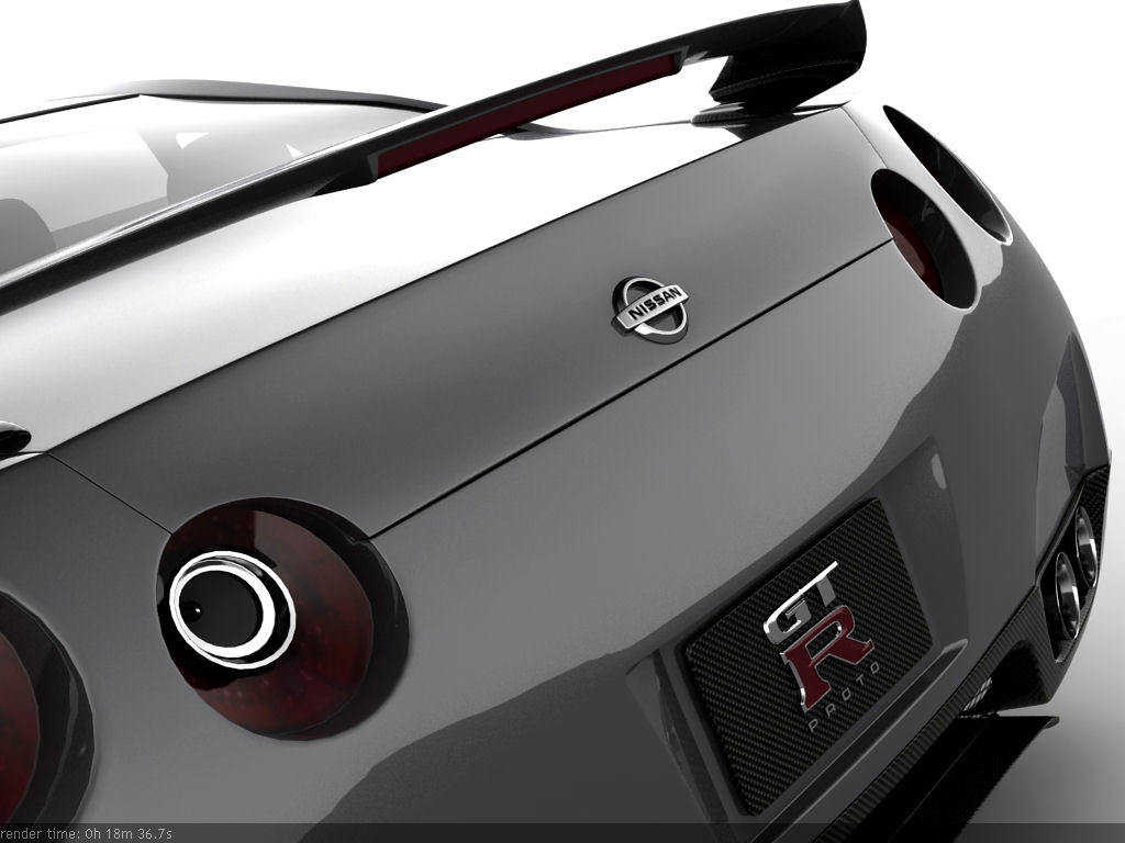 3d model nissan gt-r proto concept