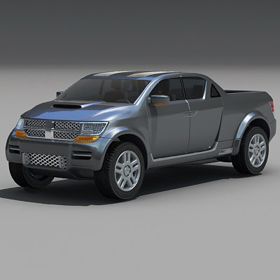 3d model dodge rampage concept