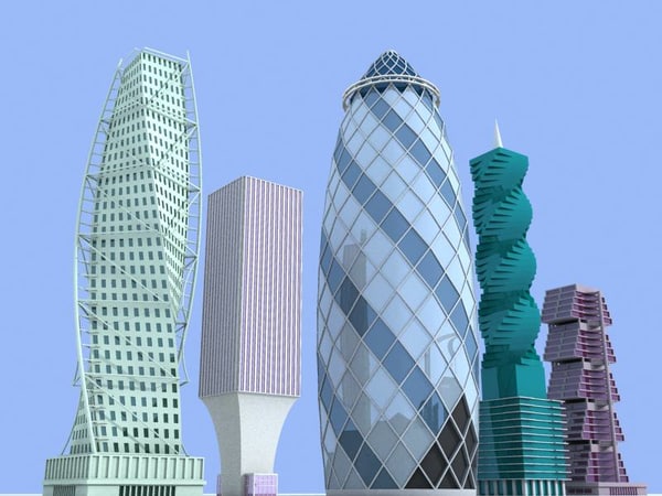 3d model unique buildings vol 2