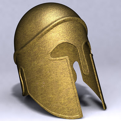 3d model hoplite helmet