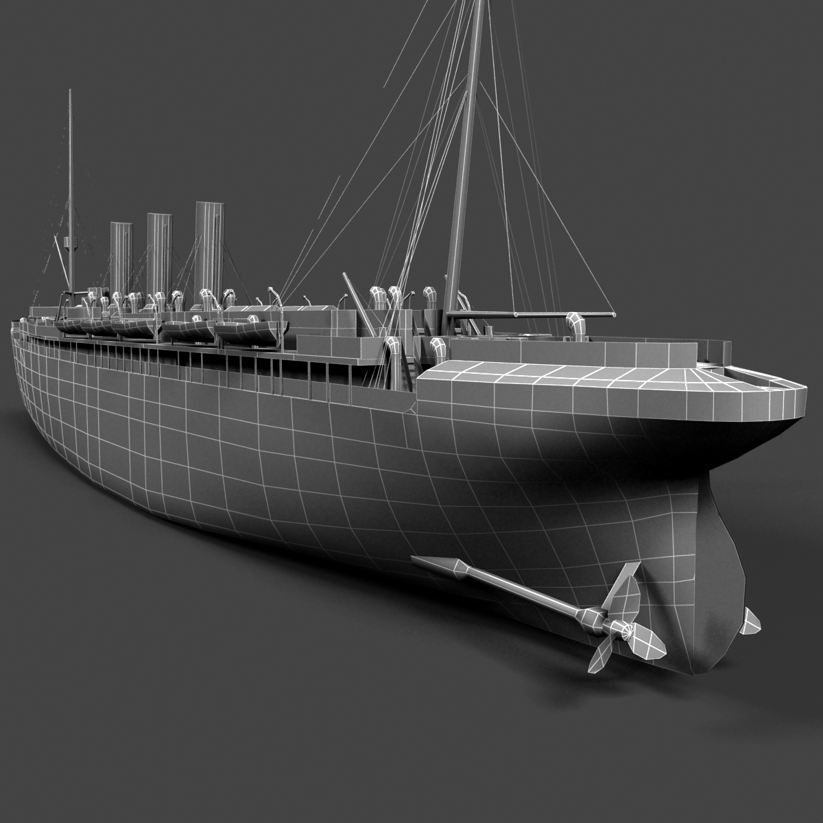 ocean liner 3d model