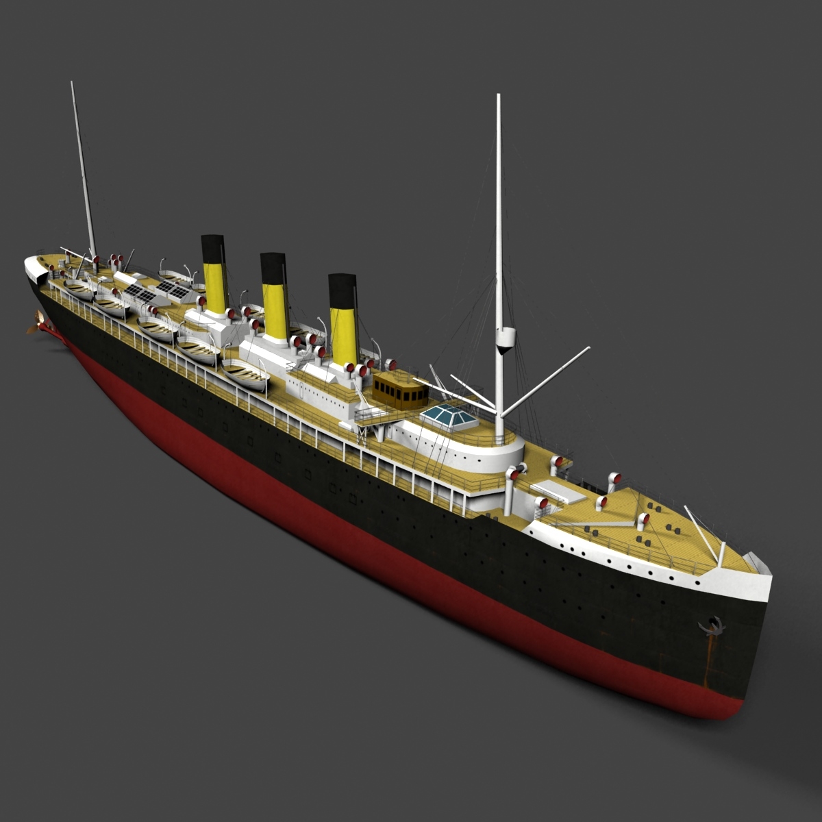 ocean liner 3d model