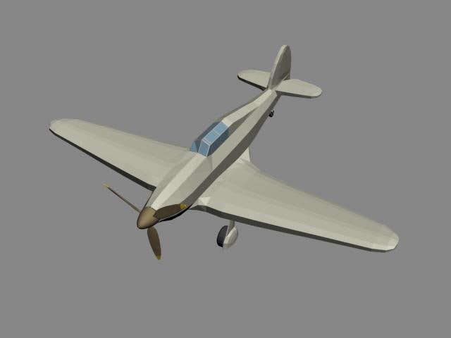 3d model plain airplane aircraft