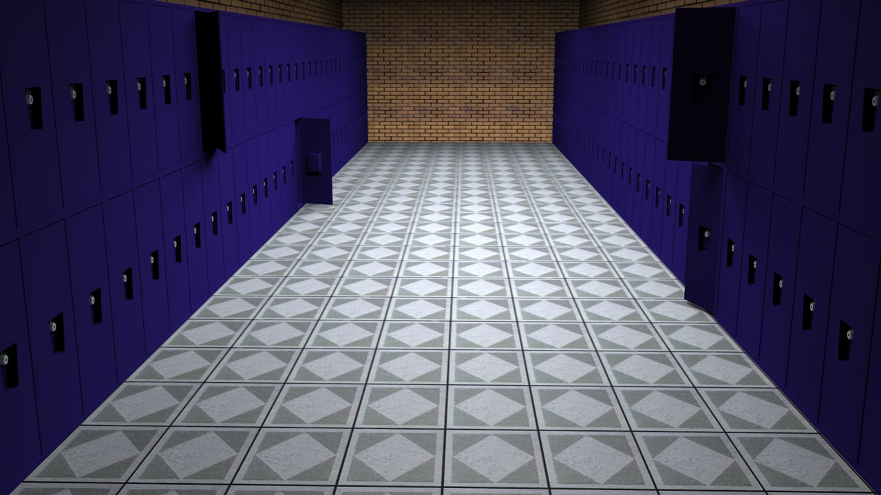 locker pad locks 3d model