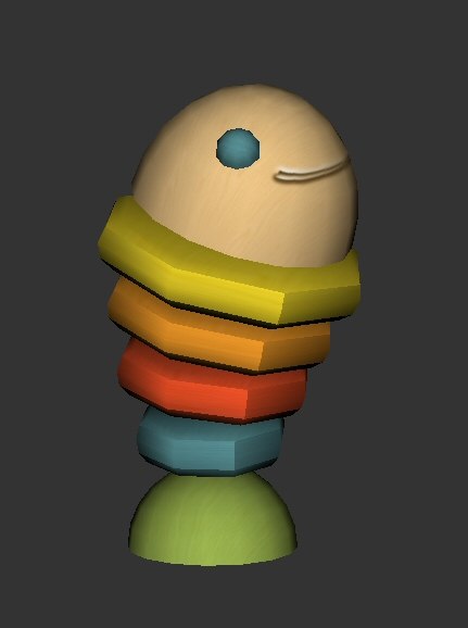 baby toy moby 3d model