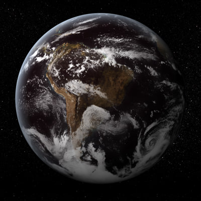 earth atmosphere 3d model