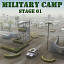 3d desert military base model