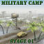 3d desert military base model