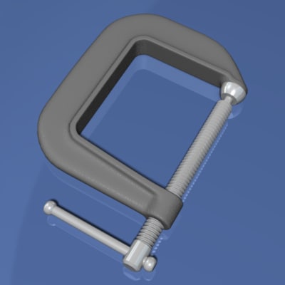 3d model c clamp